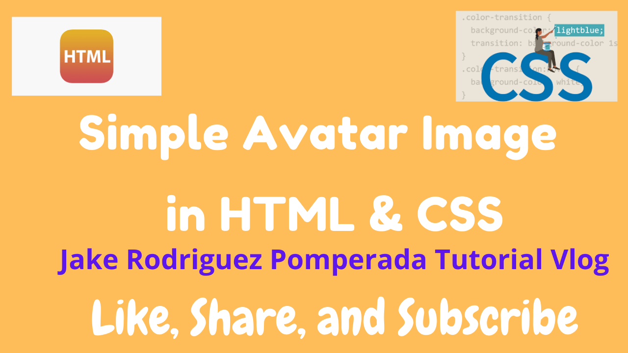 Simple Avatar Image in HTML & CSS - Free Computer Programming Source ...