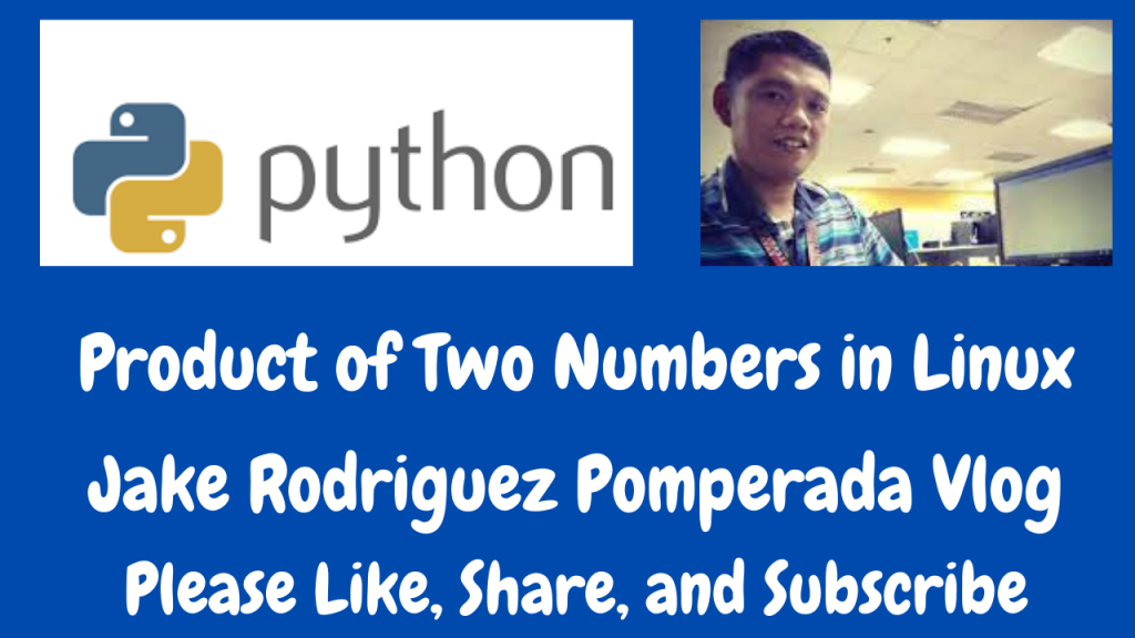 Product of Two Numbers in Python in Linux - Free Computer Programming ...
