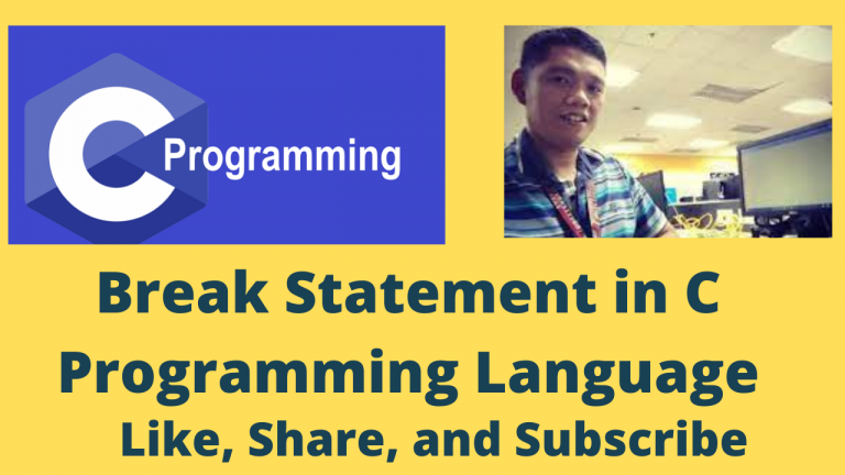Break Statement in C Programming Language - Free Computer Programming ...